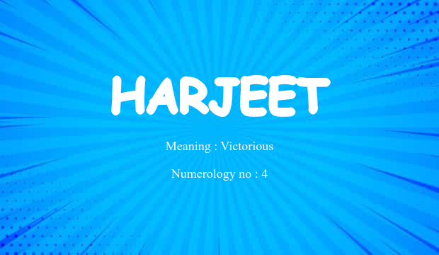Harjeet Name Meaning