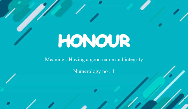 Honour Name Meaning