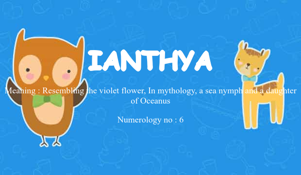 Ianthya Name Meaning