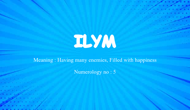 Ilym Name Meaning