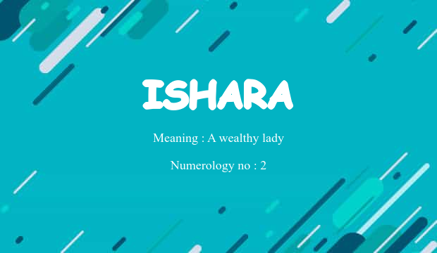 Ishara Name Meaning