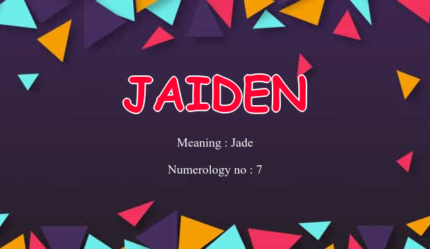 Jaiden Name Meaning