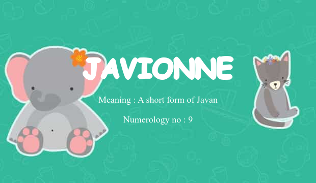 Javionne Name Meaning