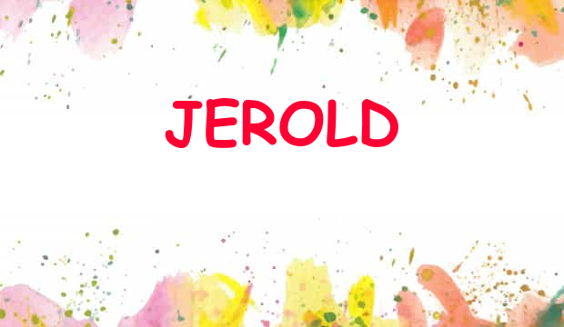 Jerold Name Meaning