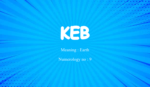 Keb Name Meaning