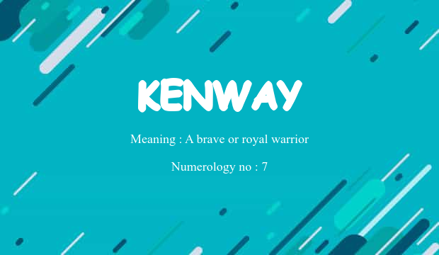 Kenway Name Meaning