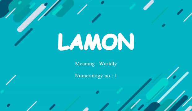 Lamon Name Meaning