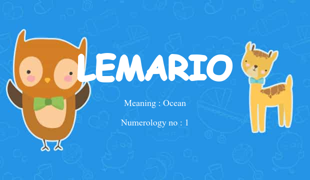 Lemario Name Meaning