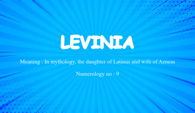 Levinia Name Meaning