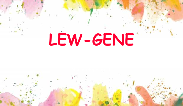 Lew-Gene Name Meaning