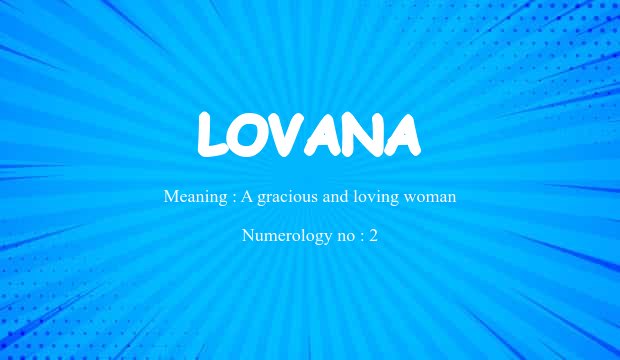 Lovana Name Meaning