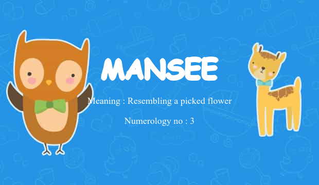 Mansee Name Meaning
