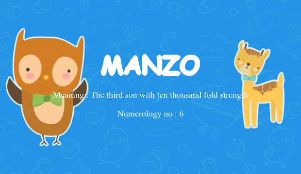 Manzo Name Meaning