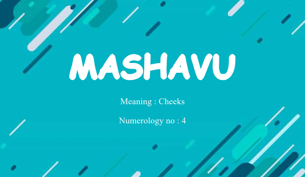 Mashavu Name Meaning