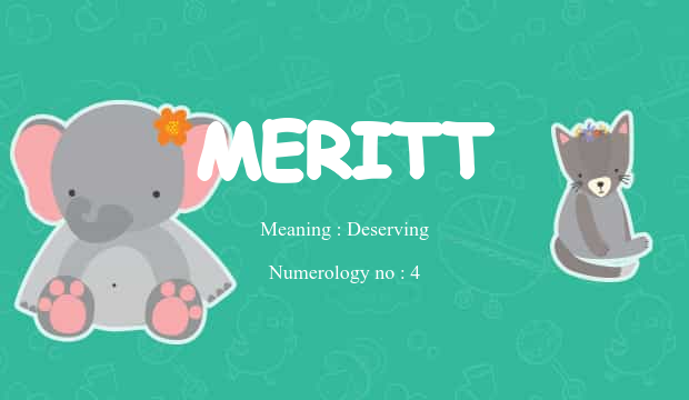 Meritt Name Meaning