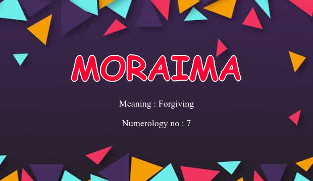 Moraima Name Meaning