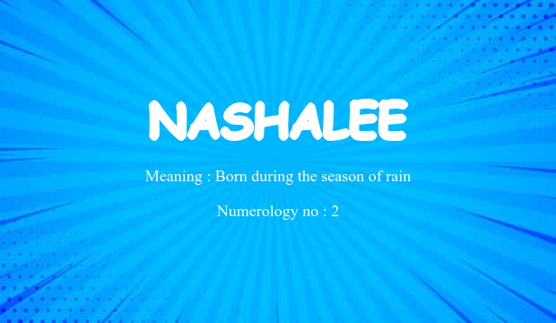 Nashalee Name Meaning