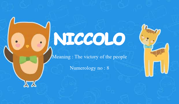 Niccolo Name Meaning