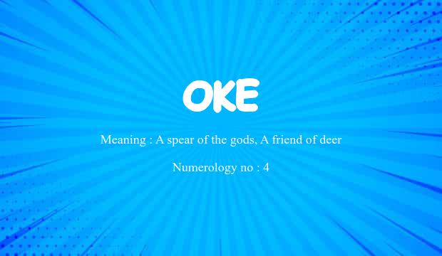 Oke Name Meaning