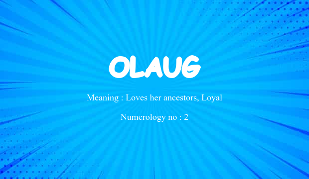 Olaug Name Meaning