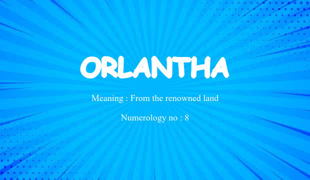Orlantha Name Meaning