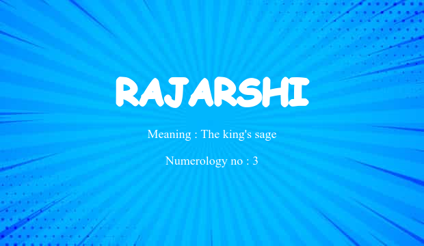 Rajarshi Name Meaning