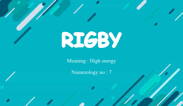 Rigby Name Meaning