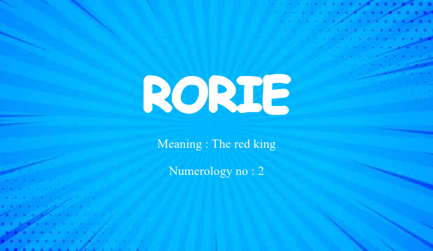 Rorie Name Meaning