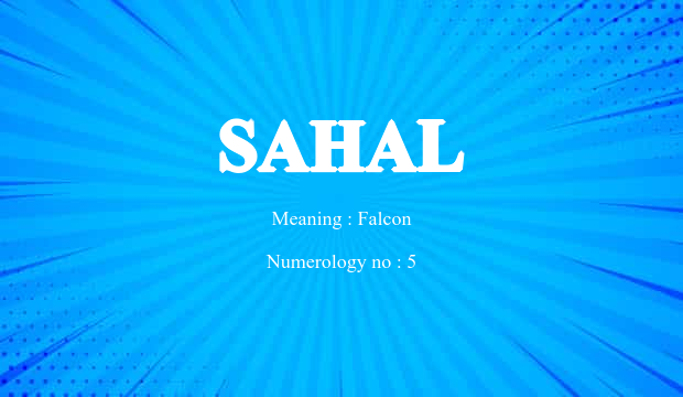 Sahal Name Meaning
