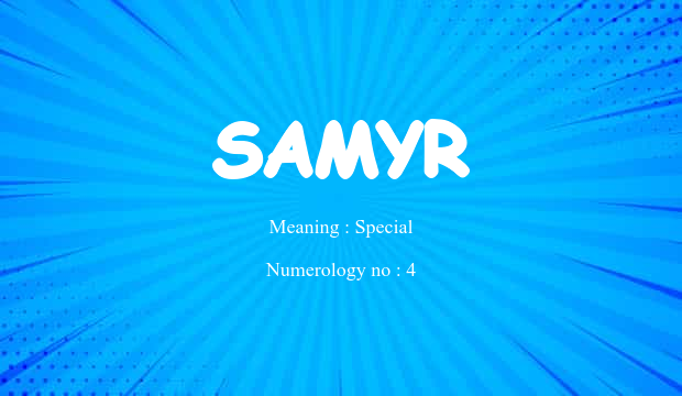 Samyr Name Meaning