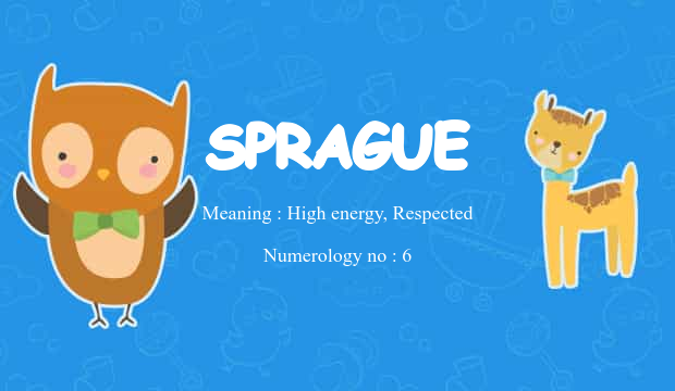 Sprague Name Meaning