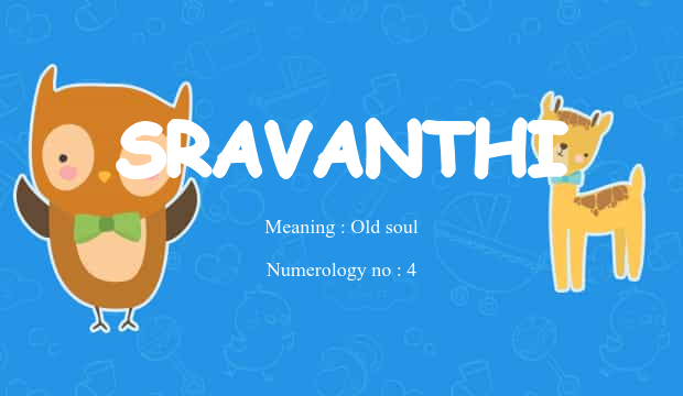 Sravanthi Name Meaning