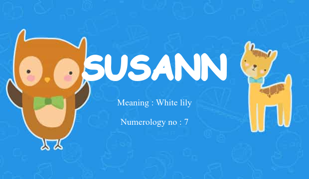 Susann Name Meaning