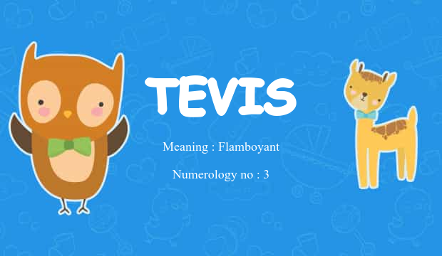 Tevis Name Meaning