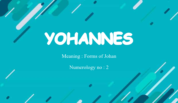 Yohannes Name Meaning