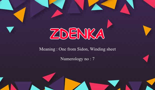 Zdenka Name Meaning